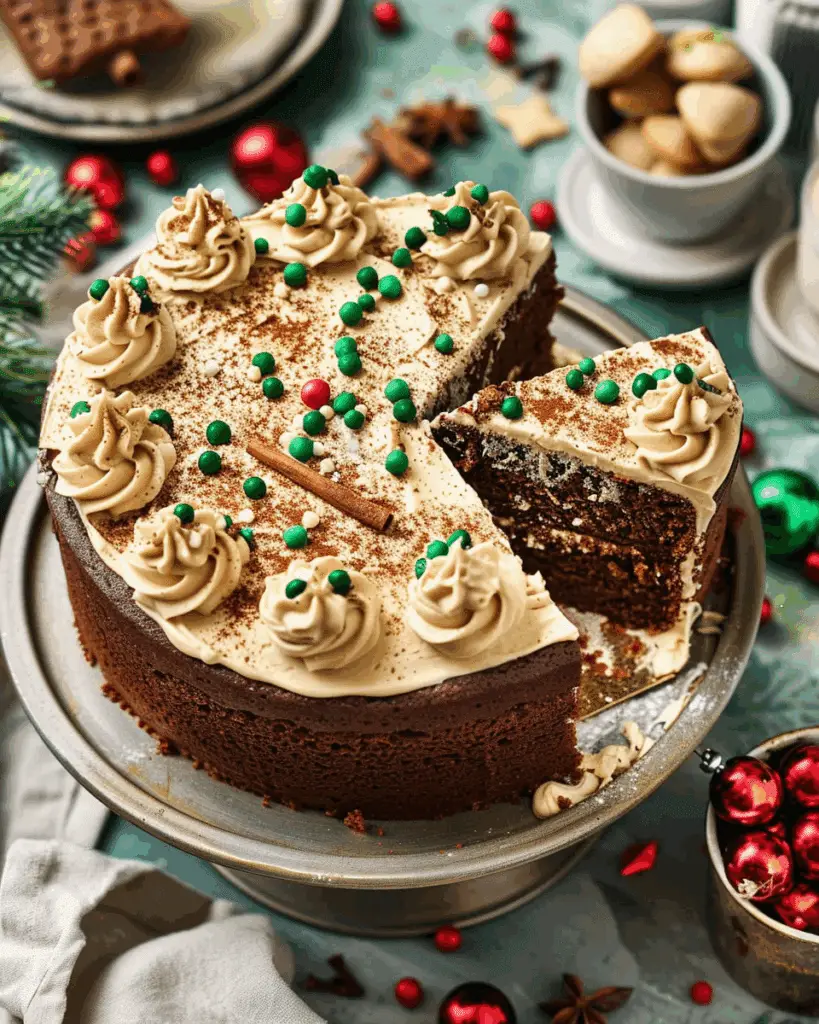 Gingerbread Cake with Cinnamon Molasses Frosting - All Recipes Made