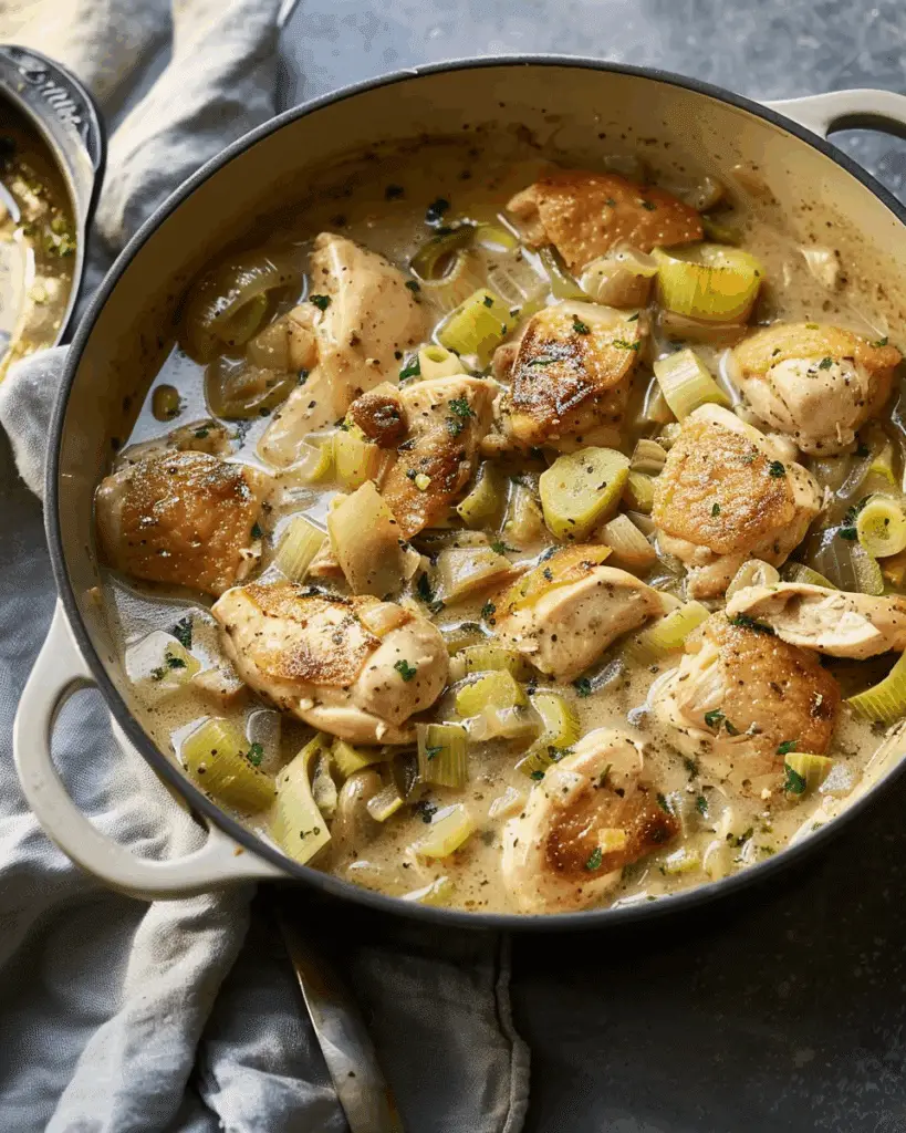 Simplest Chicken and Leek Stew - All Recipes Made