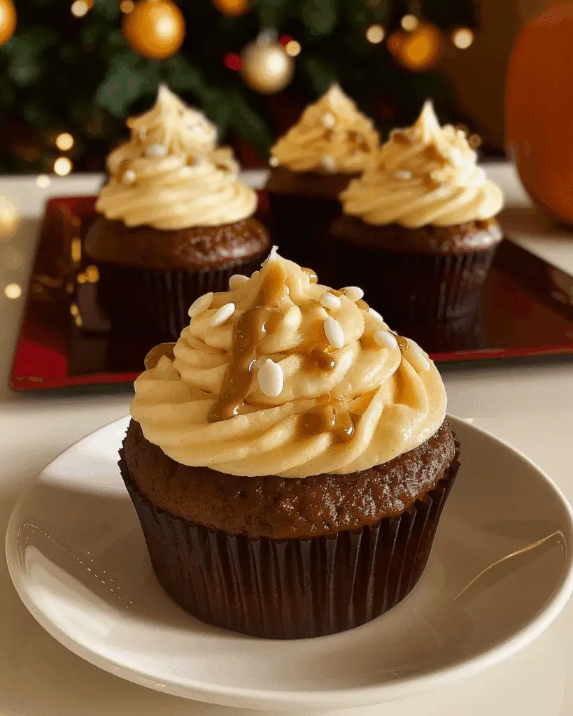 Pumpkin Cupcakes with Maple and Toffee Frosting - All Recipes Made