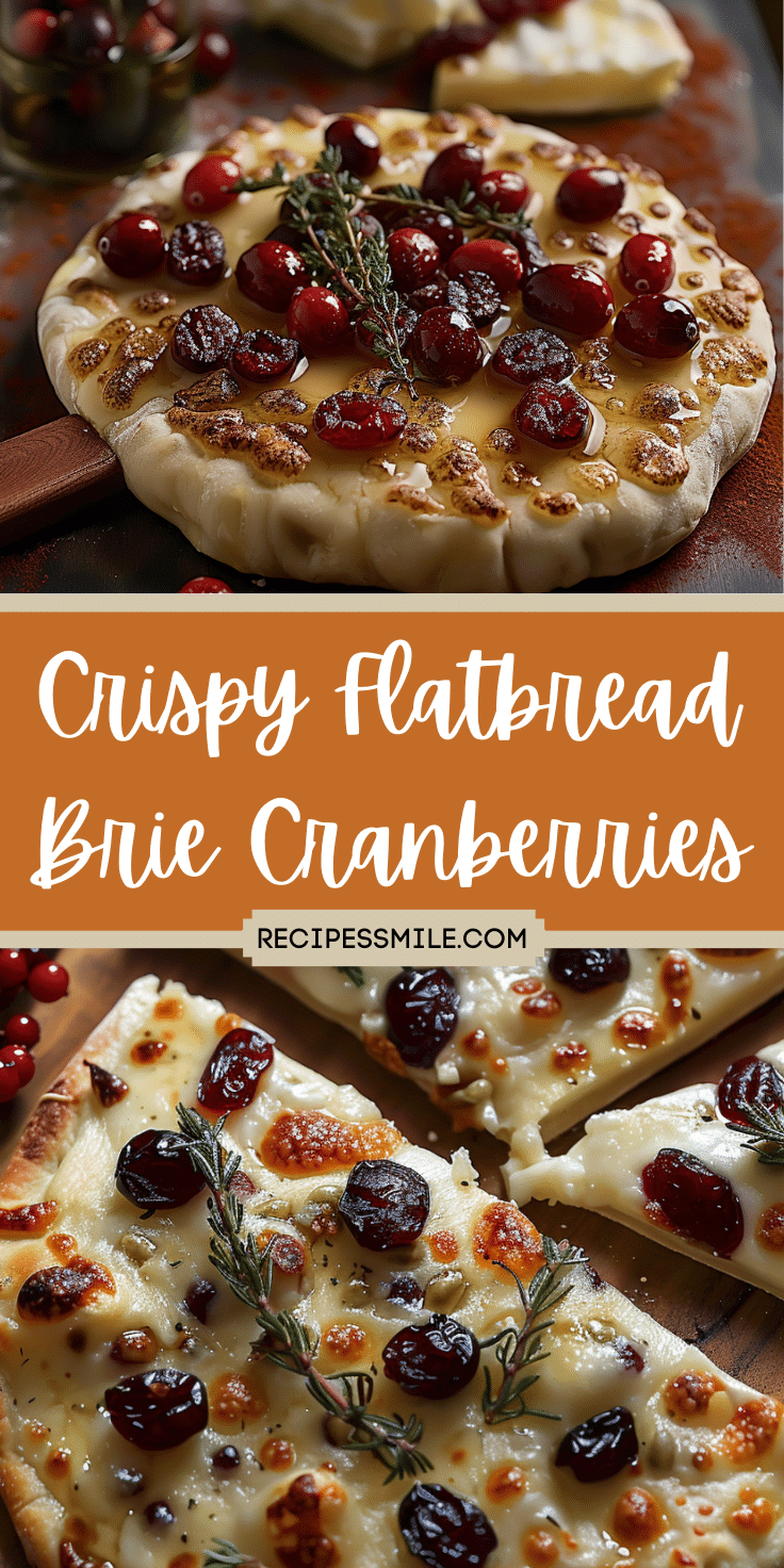 Crispy Flatbread with Brie and Cranberries - All Recipes Made