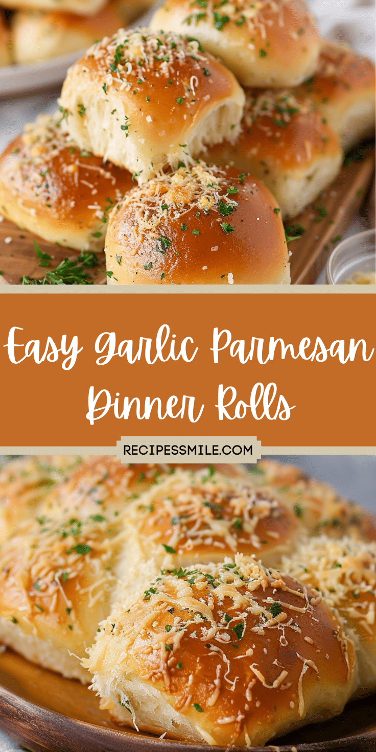 Easy Garlic Parmesan Dinner Rolls - All Recipes Made