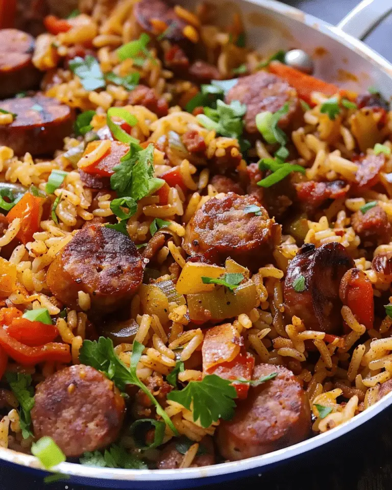Cajun Sausage and Rice Skillet - All Recipes Made