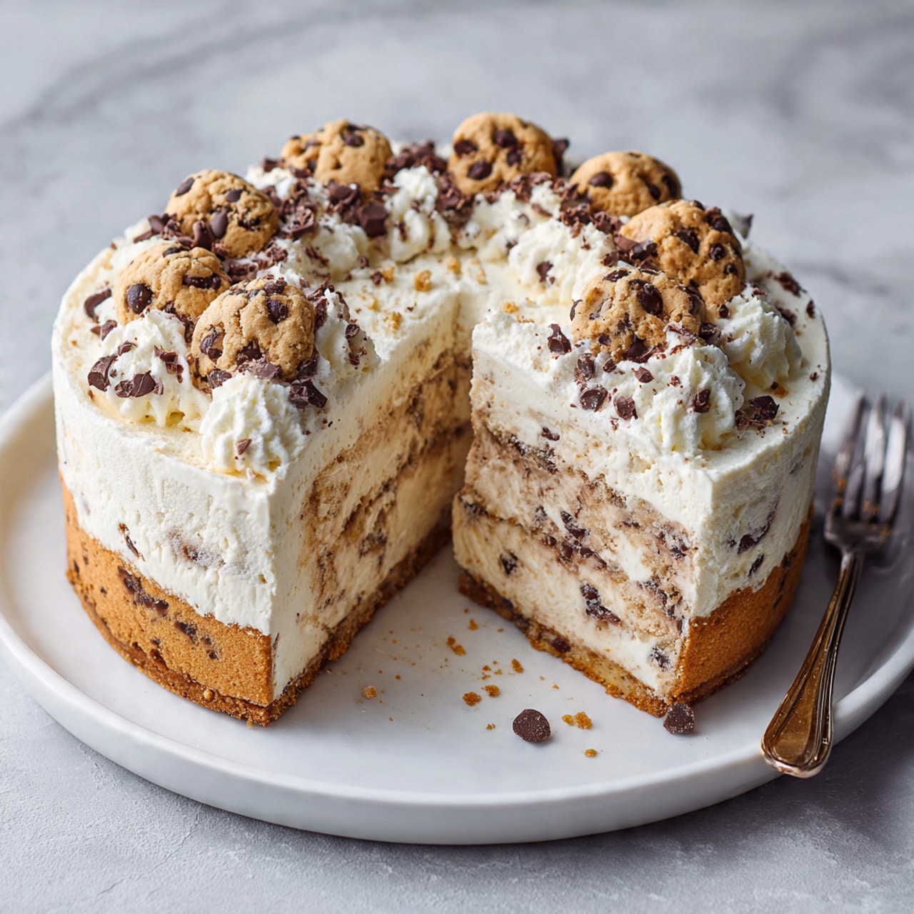 Chocolate Chip Cookie Dough Ice Cream Cake - All Recipes Made