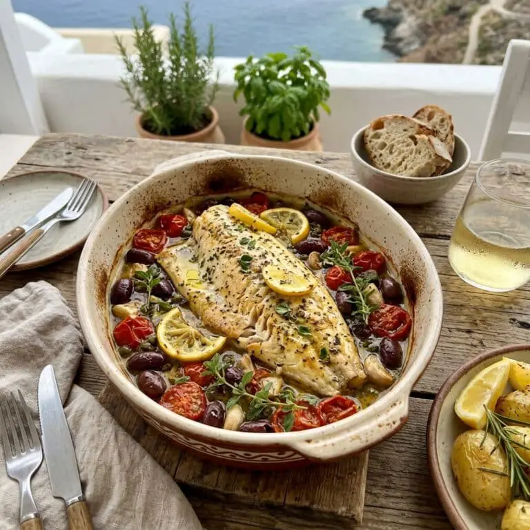 Easy Mediterranean Baked Fish Recipe - Flavorful & Quick - All Recipes Made