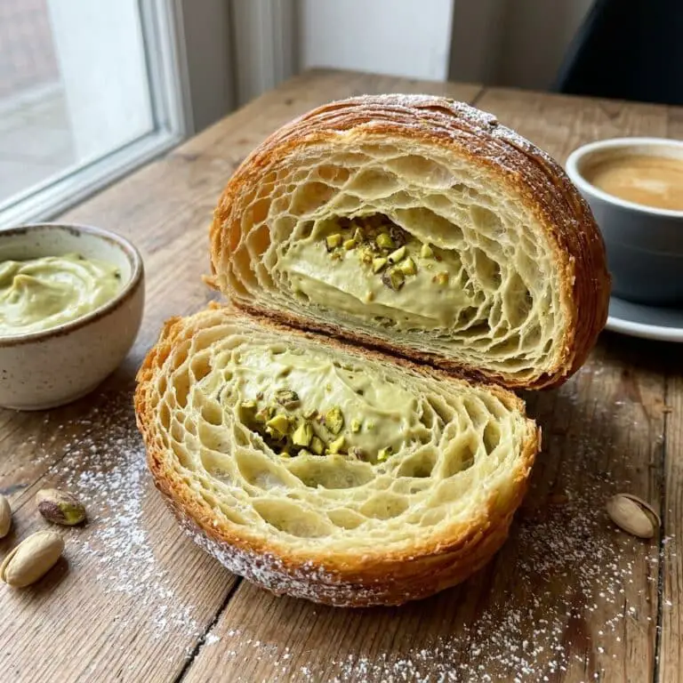 Pistachio Cream Croissants - All Recipes Made
