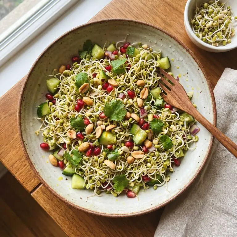 Vegan Mung Dal Sprout Salad - All Recipes Made